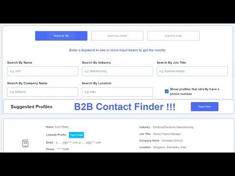 Find Top Business Contacts in One Click (CEO / Recruiter / Business ...