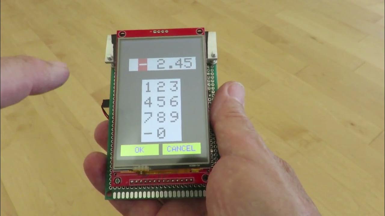 Demo of a ILI9488 touchscreen powered by Arduino - YouTube
