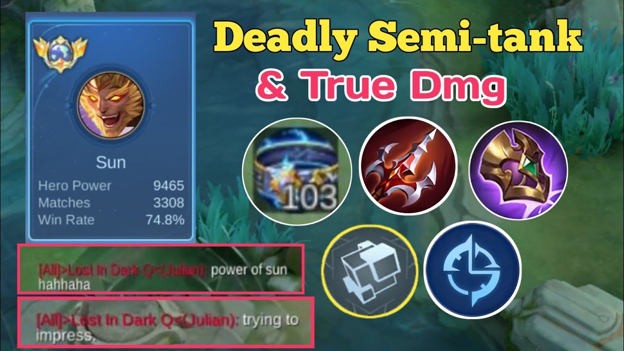 SUN NEW NO COOLDOWN REDUCTION EXP LANE BUILD ( HYBRID DEF ITEMS ) SEMI ...
