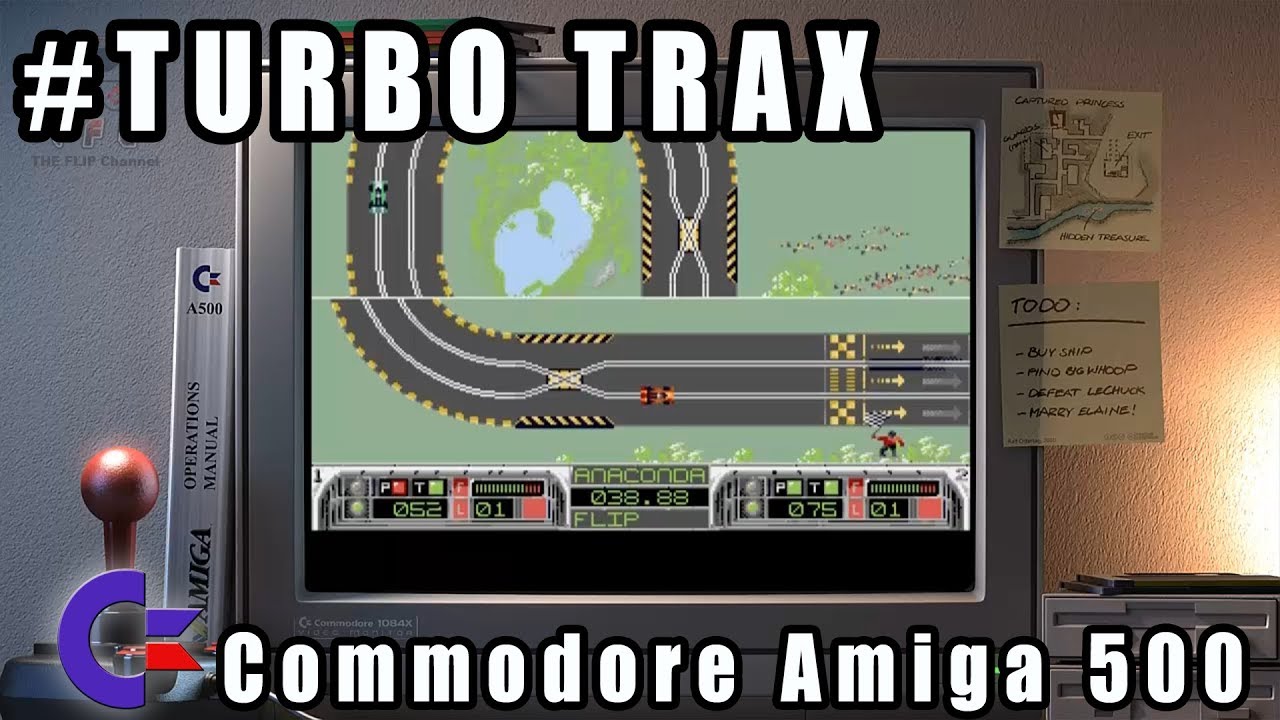 Turbo Trax - Commodore Amiga 500 Gameplay Demo - YouTube