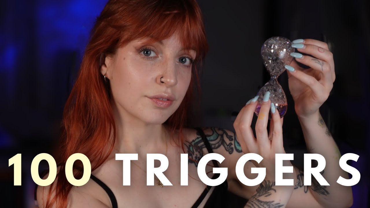 100 ASMR TRIGGERS IN 9 MINUTES - YouTube