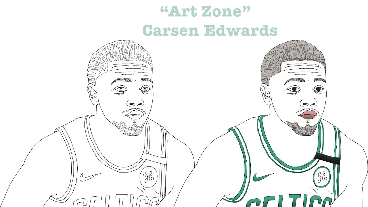 How to Draw Carsen Edwards - YouTube