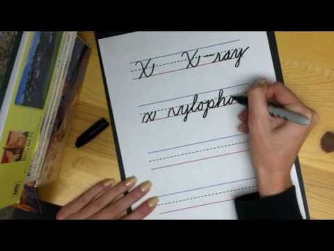 Learn Cursive Letter "X" - YouTube