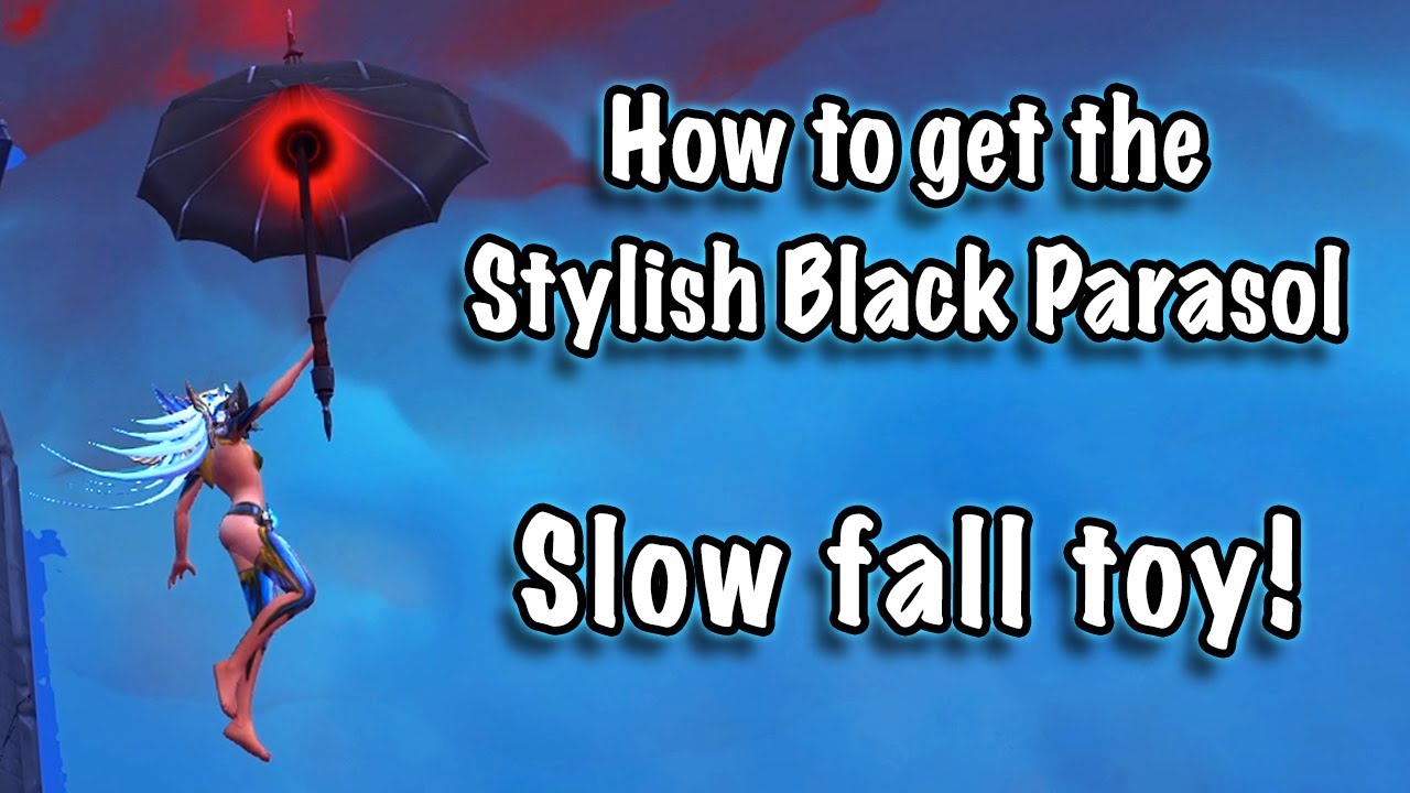 Jessiehealz - Stylish Black Parasol (Slow Fall Toy) Guide - YouTube