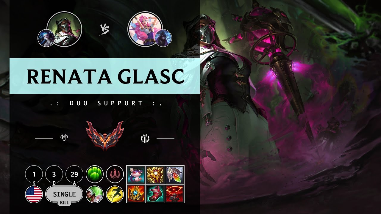 Renata Glasc Support vs Seraphine - NA Grandmaster Patch 14.11 - YouTube