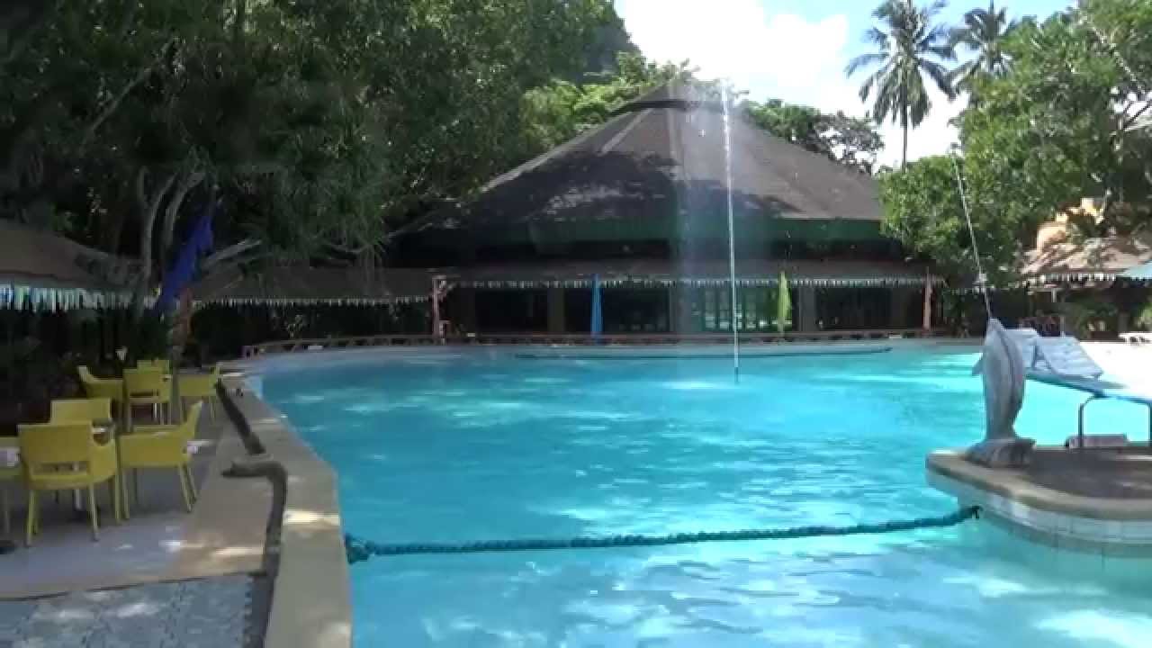Swimming at dakak beach resort Philippines - YouTube