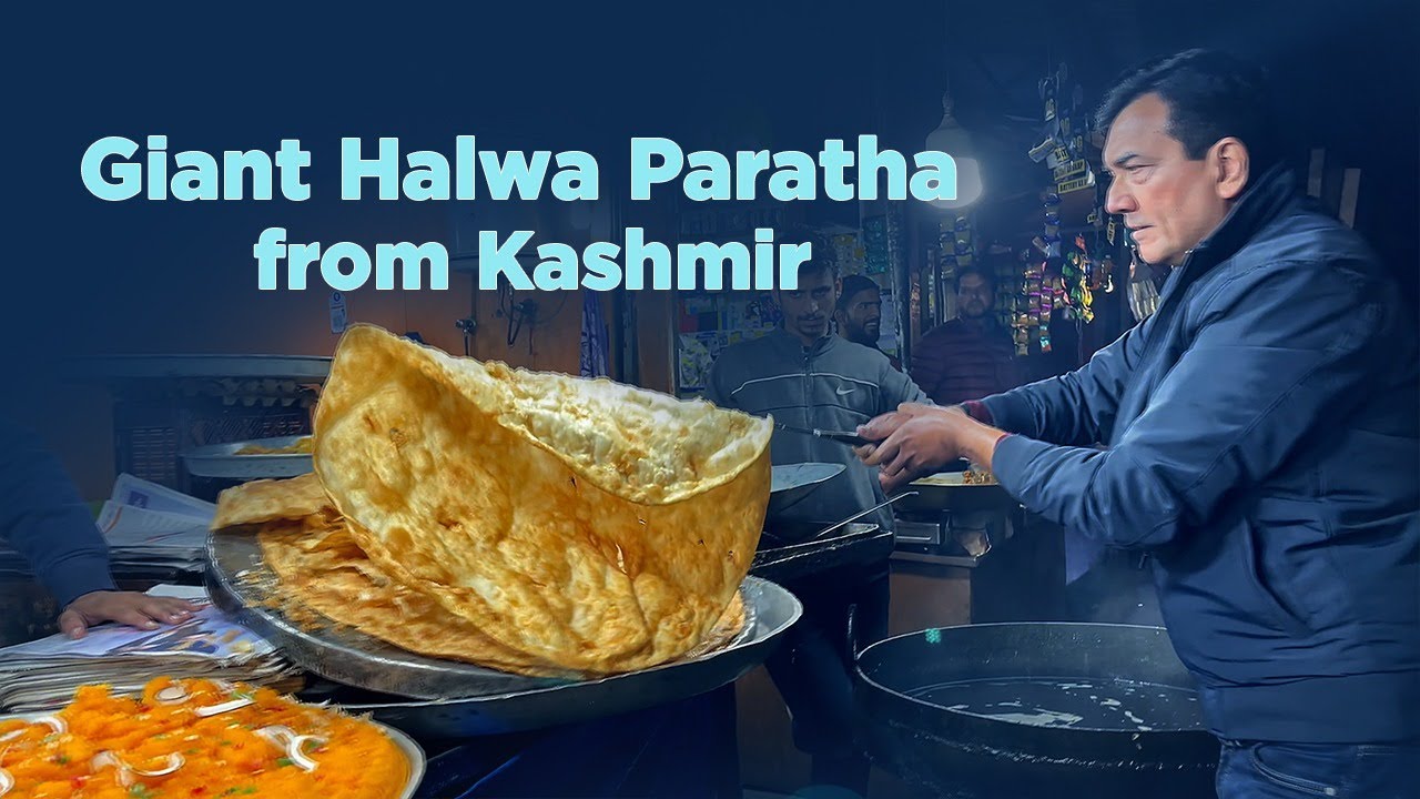 Giant Halwa Paratha from Kashmir | Sanjeev Kapoor Khazana - YouTube