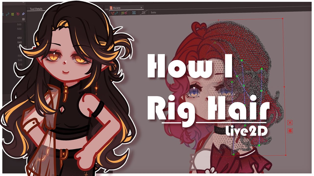 How I Rig Hair // Live2D Tutorial - YouTube