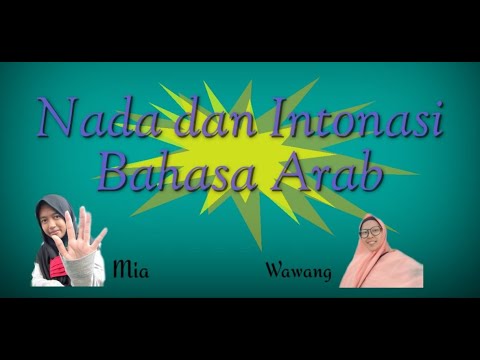 Nada dan Intonasi Bahasa Arab