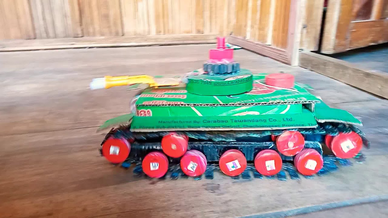 RC Tank From Carabao Cardboard . Make from DIY RC TOYS's Channel - YouTube