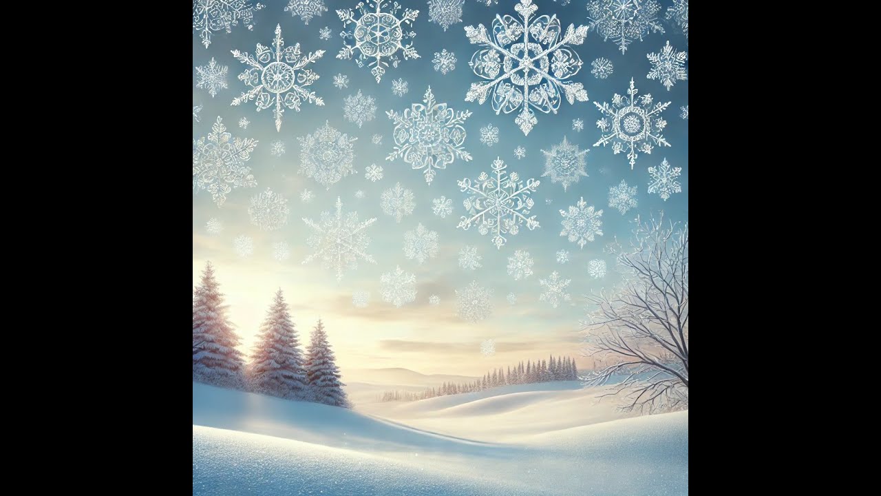 Snowflakes drifting from above - YouTube
