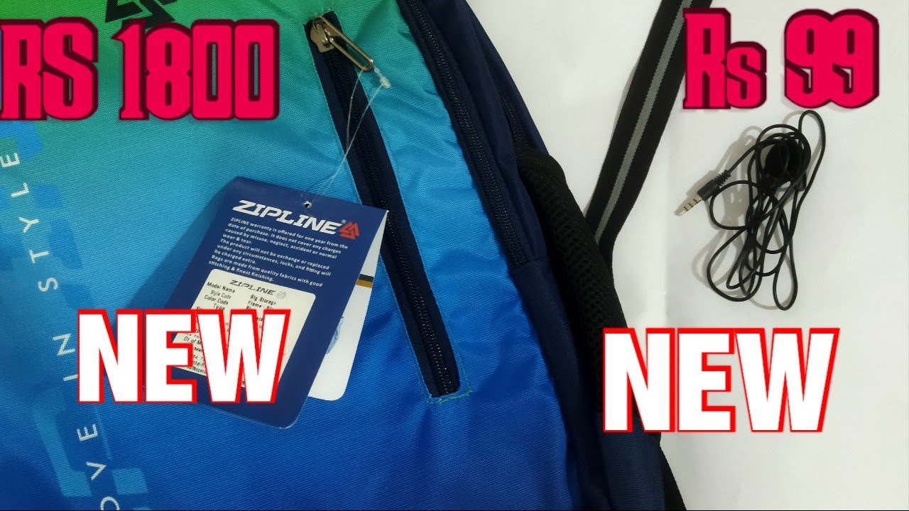 Zipline bag and mic unboxing review worth 1899rs - YouTube