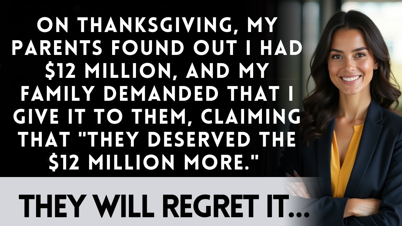 On Thanksgiving, My Parents Found Out I Had $12 Million and They Wanted ...