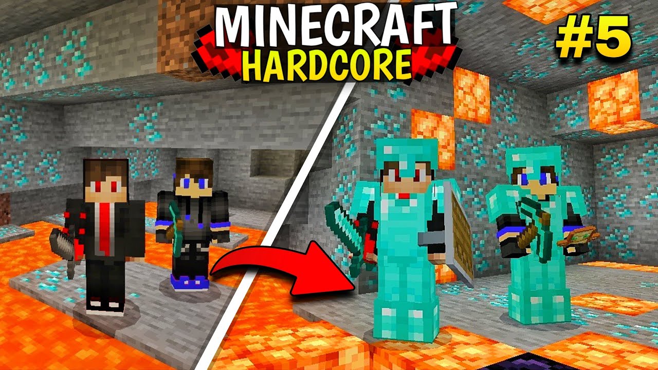WE MADE A POWERFUL DIAMOND ARMOR in 10min🔥 | MINECRAFT DUO SURVIVAL #5 ...