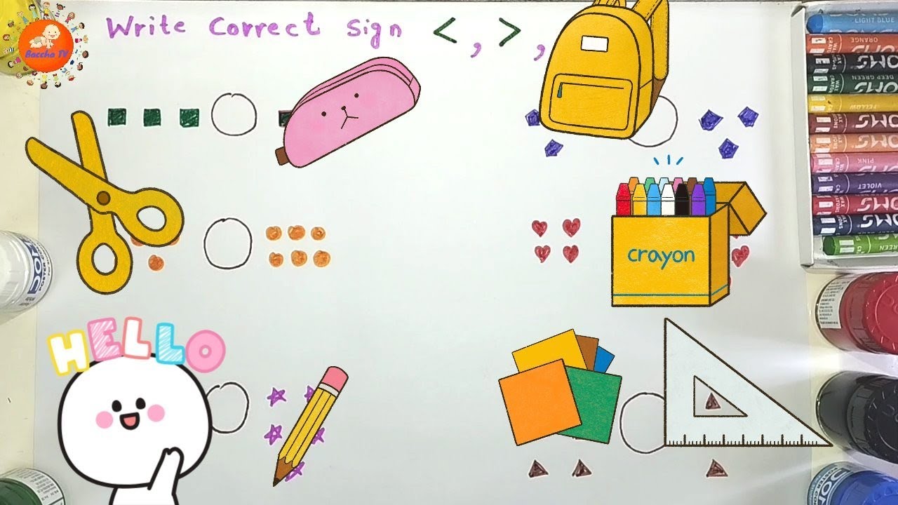 compare numbers | counting | 1 to 10 | 123 | numbers | less than ...