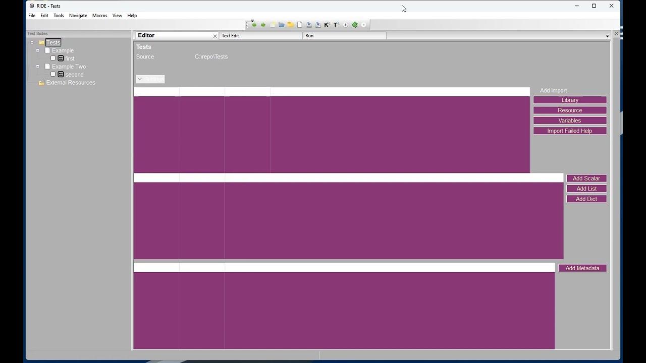 Comparing wxPython/wxWidgets Status Bar on different operating systems. RIDE windows light - YouTube