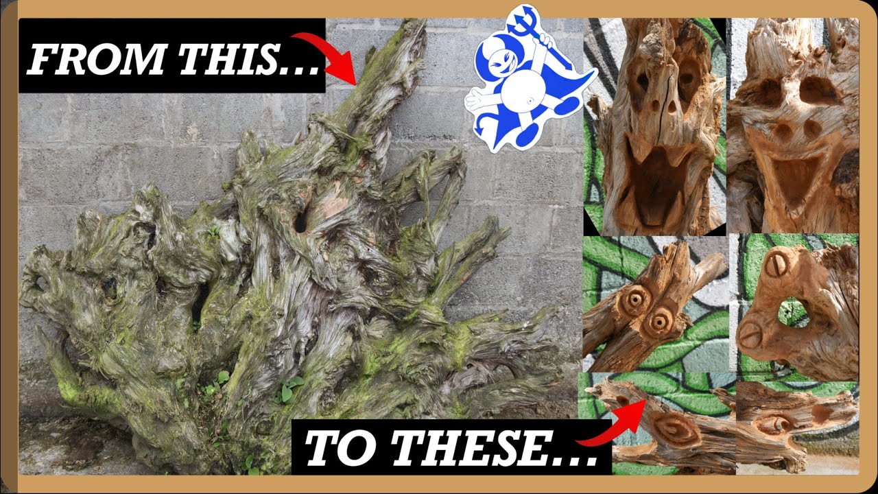 Power Carving A Tree Root! 🌳 ( First Time! ) - YouTube