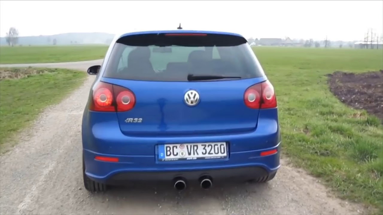 Golf R32 Revs,Acceleration and exhaust compilation - YouTube