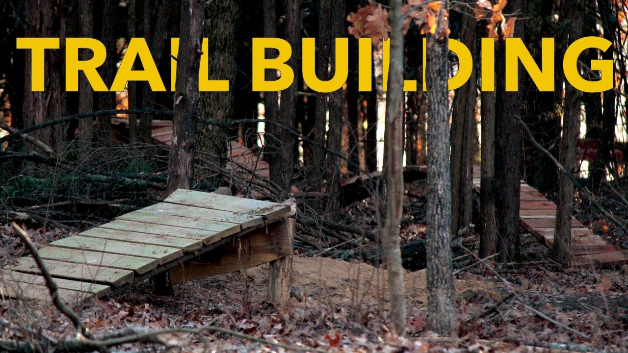 Trail Building #4 - Jump, Berm, and Rollercoaster - YouTube