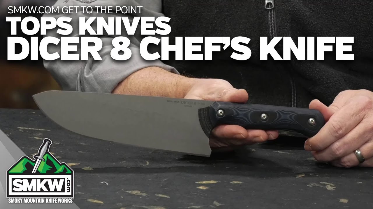 Get to the Point: TOPS Knives Dicer 8 Chef's Knife - YouTube