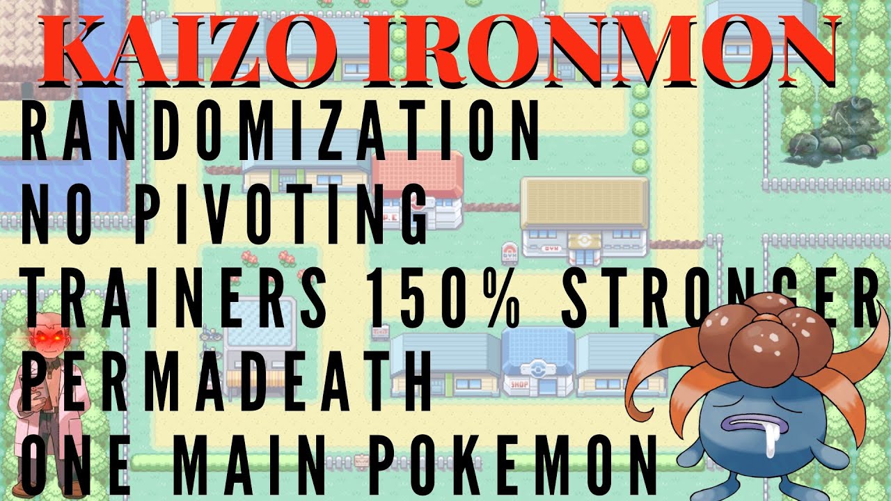 Pokemon Firered Kaizo Ironmon PIVOTLESS! / Pokemon's Hardest Challenge ...