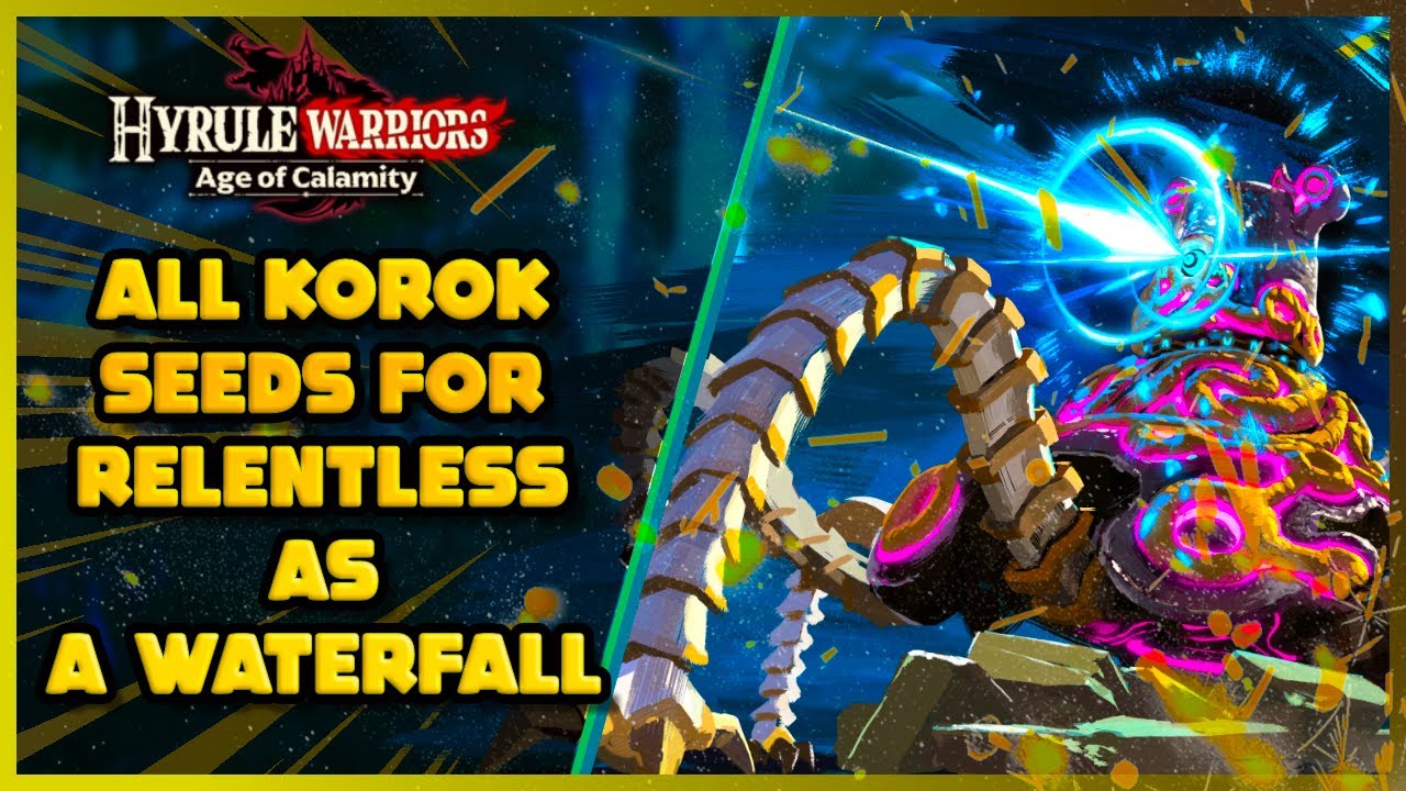 ALL KOROK SEEDS for Relentless as a Waterfall (Hyrule Warriors: Age Of ...
