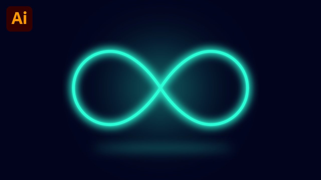 Neon Infinity Logo Design | illustrator Tutorial | Neon Light Effect Tutorial | Great Design ...