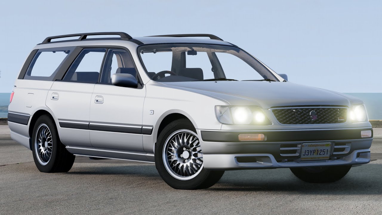 Nissan Stagea (1996) in BeamNG #763 - YouTube