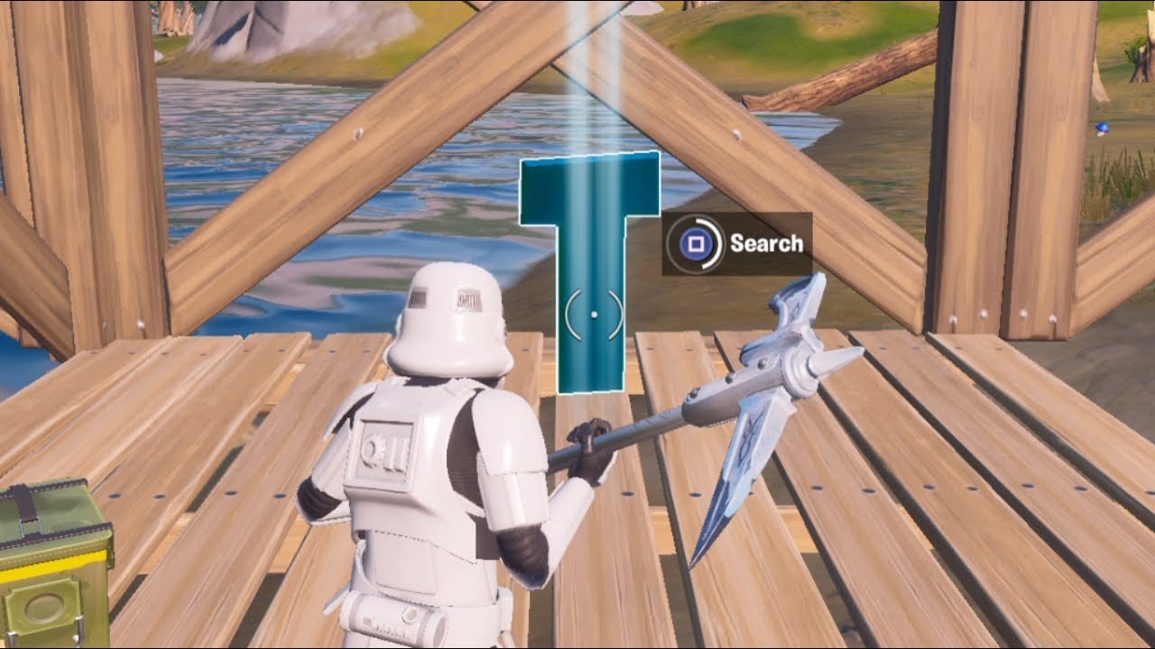 Search the hidden T in the Trick Shot Loading Screen Guide - Fortnite ...