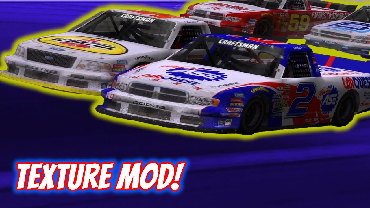 NASCAR CHASE FOR THE CUP 2005 TEXTURE MOD - YouTube