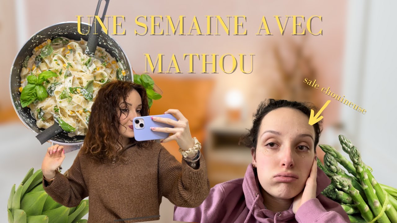 UNE SEMAINE AVEC MATHOU : école, travail, cuisine et marché... - YouTube