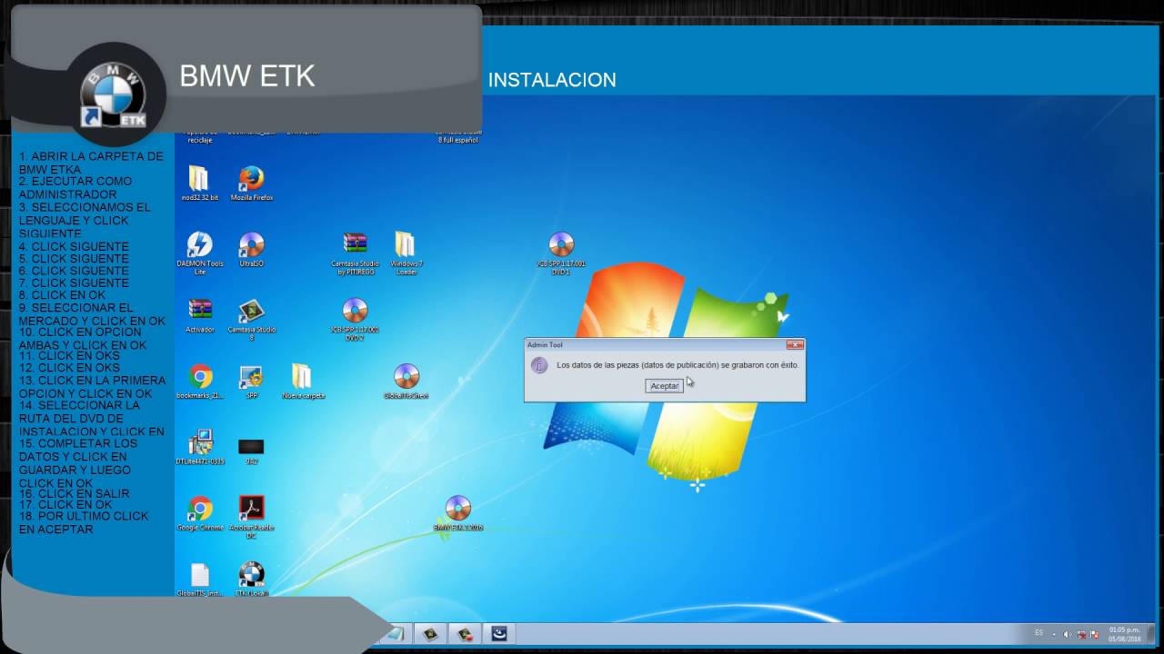 INSTALACION BMW ETK 2016 - YouTube