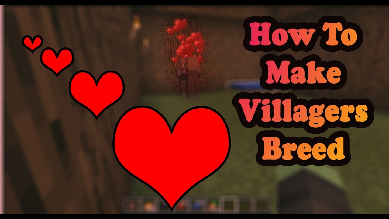 Minecraft | How to make villagers breed | How to make a village | Quick ...