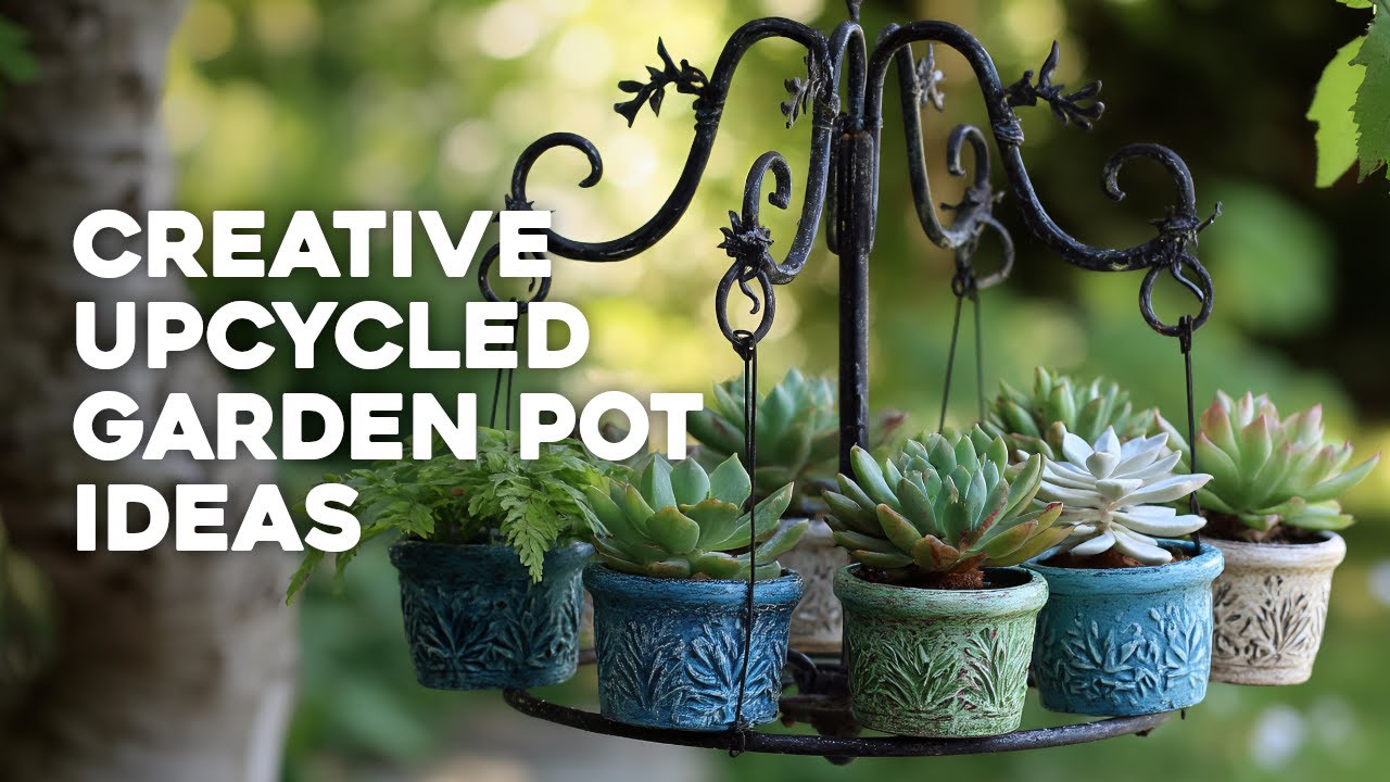 ♻️🪴 DIY Upcycled Garden Pots: Eco-Friendly Gardening Ideas for Budget ...