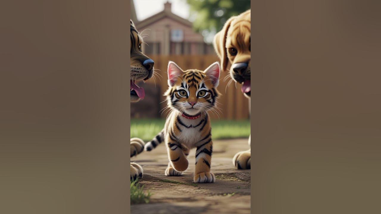 "The Cat Who Thought He Was a Dog.#shorts #kitten #cutecat #catlovers # ...