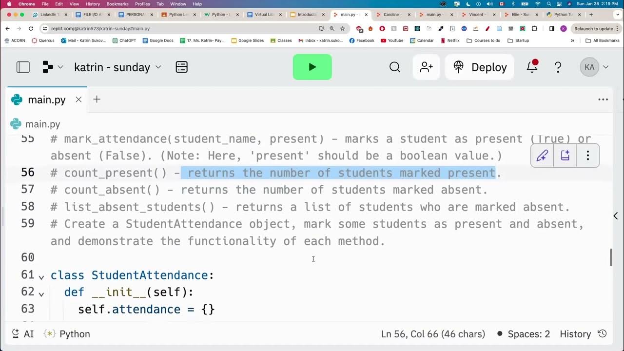 Python Level 2- Ms. Katrin - YouTube