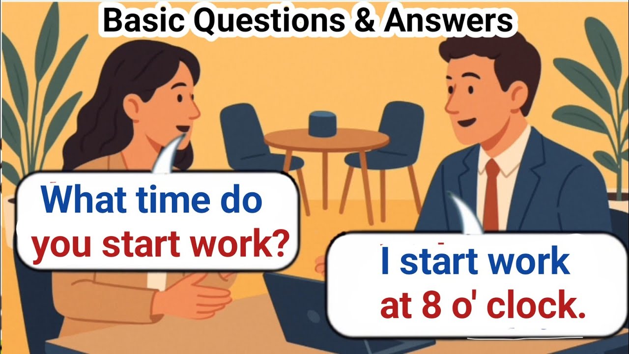 Simple Questions and Answers | Present Tense | English Speaking ...