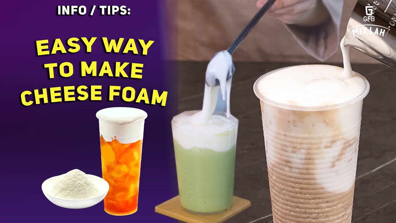 How to Make Cheese Foam Powder MIX-LAH | Cara Buat Cheese Foam Cap ...