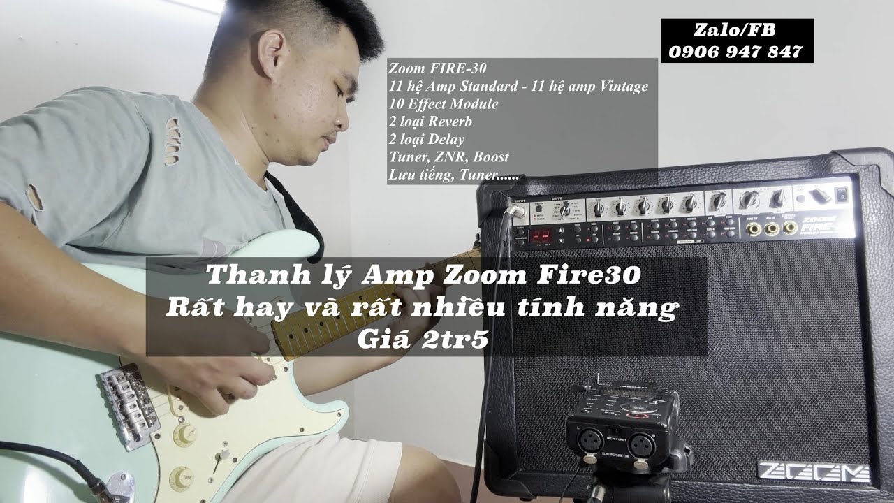 [ezmusic.shop] Thanh lý Amp Guitar điện Zoom Fire30 | Rất hay và nhiều ...