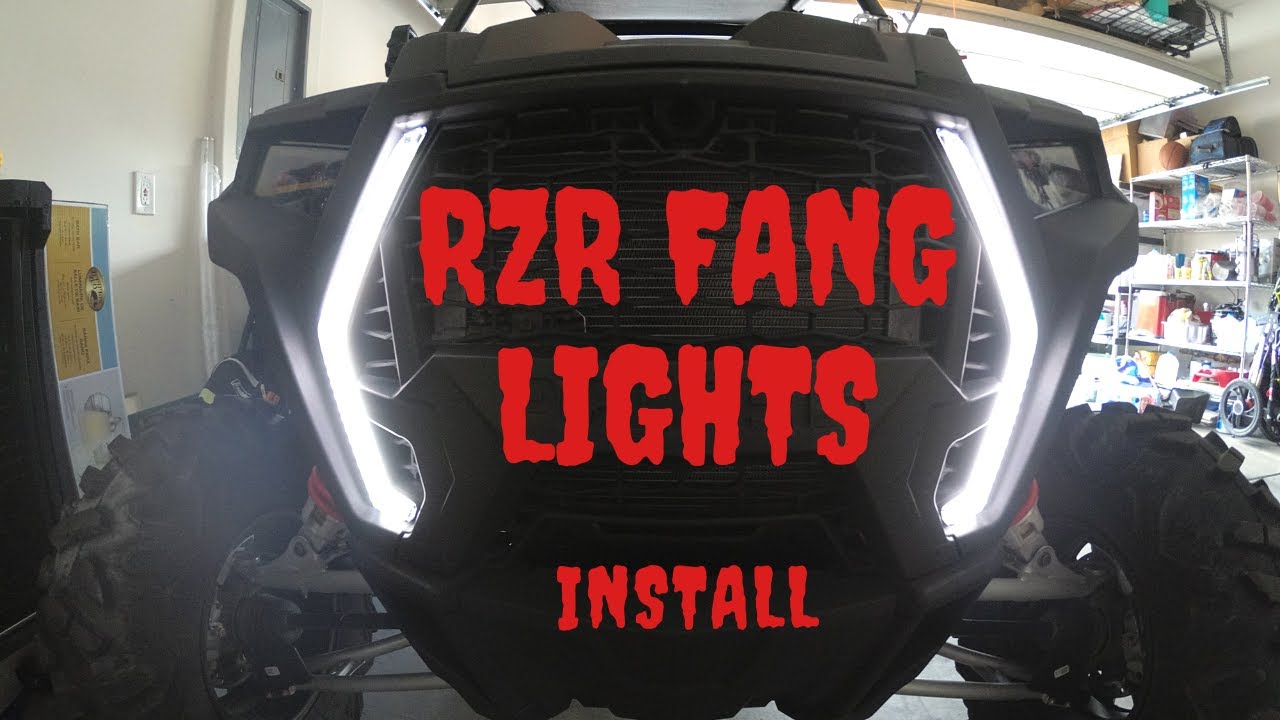 Installing LED Fang Lights on 2019 Polaris RZR - YouTube