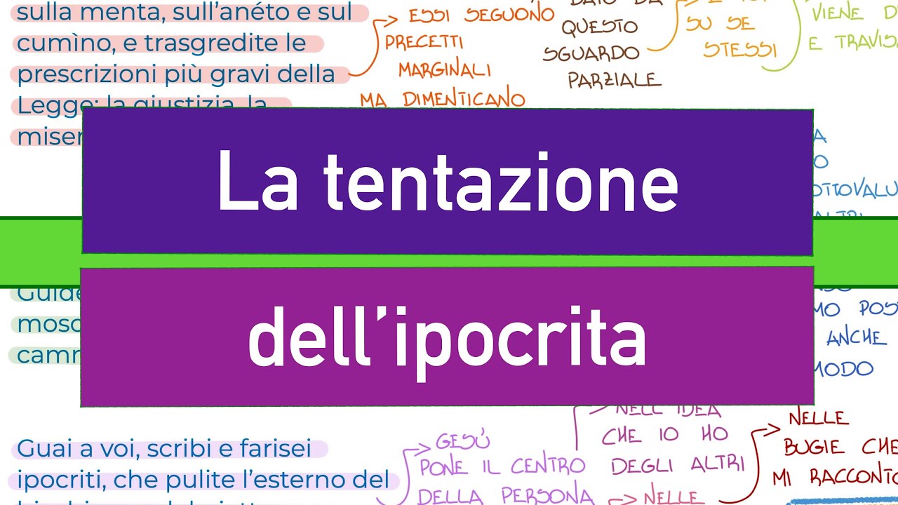 La tentazione dell'ipocrita (Mt 23,23-26) MARTEDÌ 27 AGOSTO - YouTube