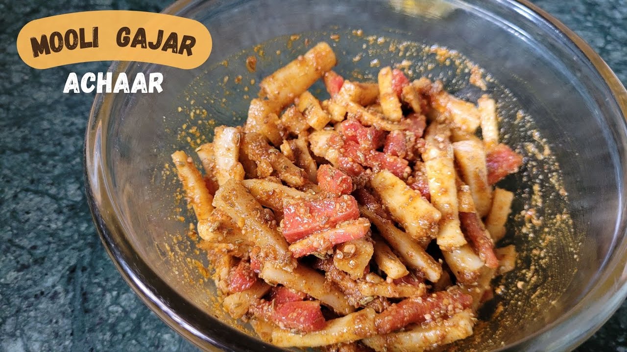 Mooli Gajar ka Achaar recipe · मूली गाजर का अचार की रेसिपी - YouTube