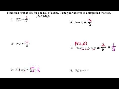 Simple and Compound Probabilities (7th Grade Acc Math Unit 8 Lesson 3 ...