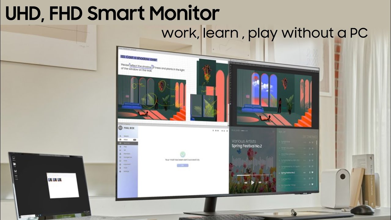 The monitor for every side of life. Get work done without a PC. - YouTube