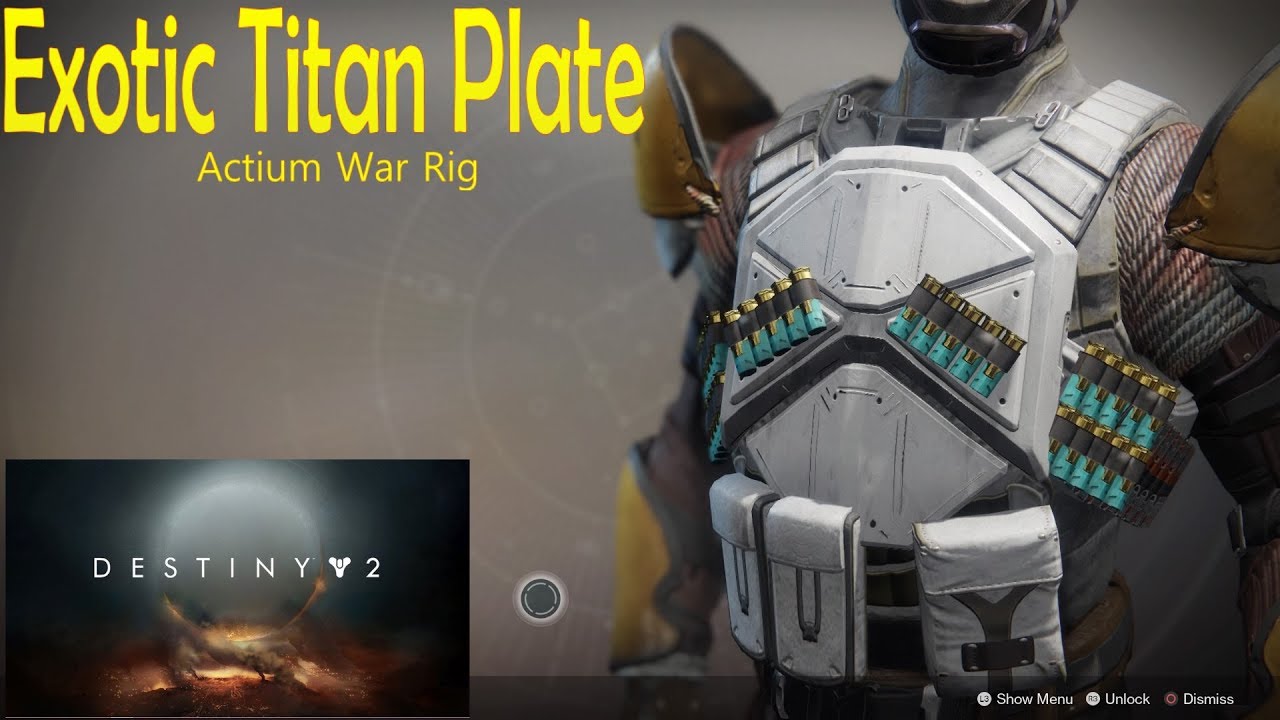 Destiny 2 Exotic Titan Actium War Rig - YouTube