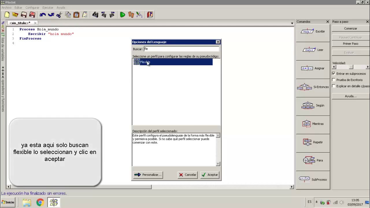 hola mundo en pseudocodigo con PSeint(resubido) - YouTube