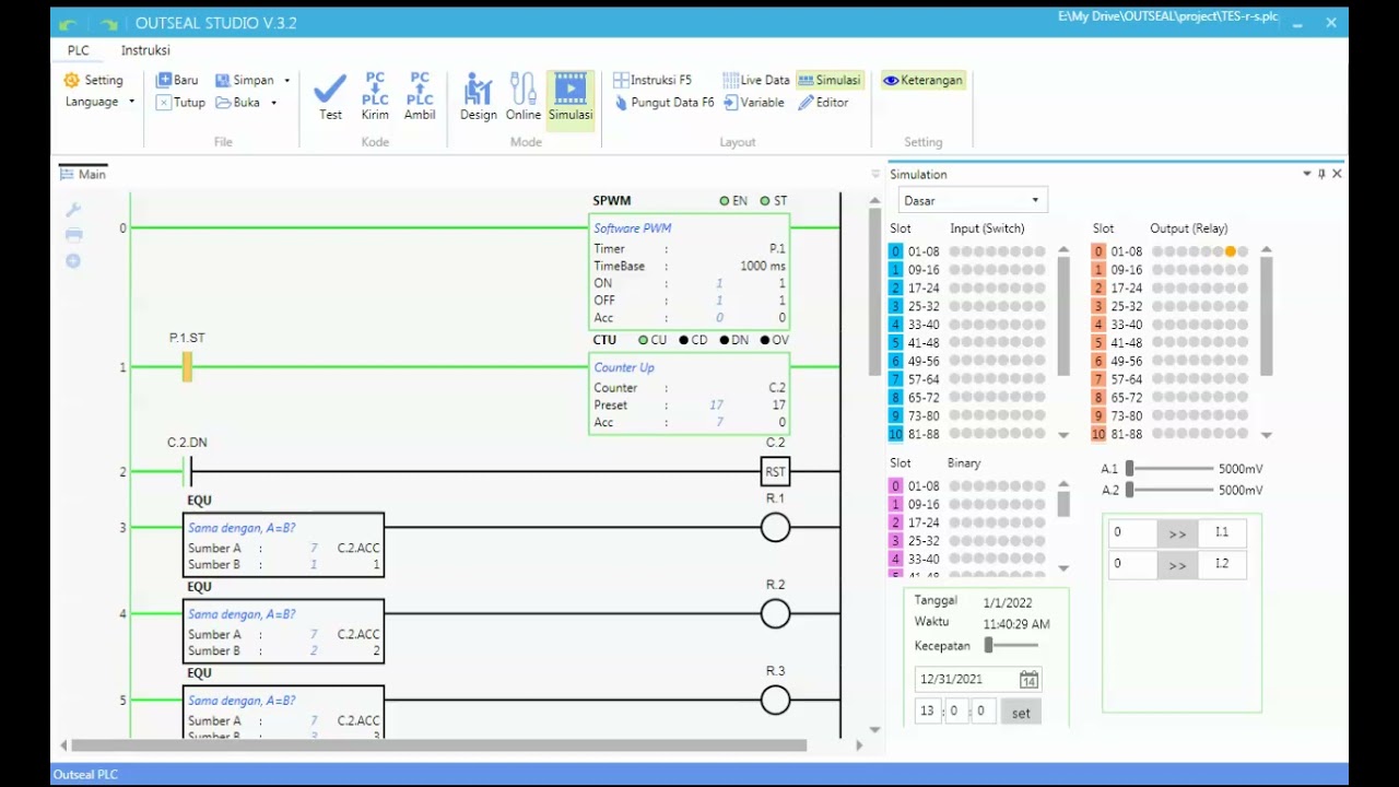 Outseal Studio V3.2 Simple Running Led - YouTube