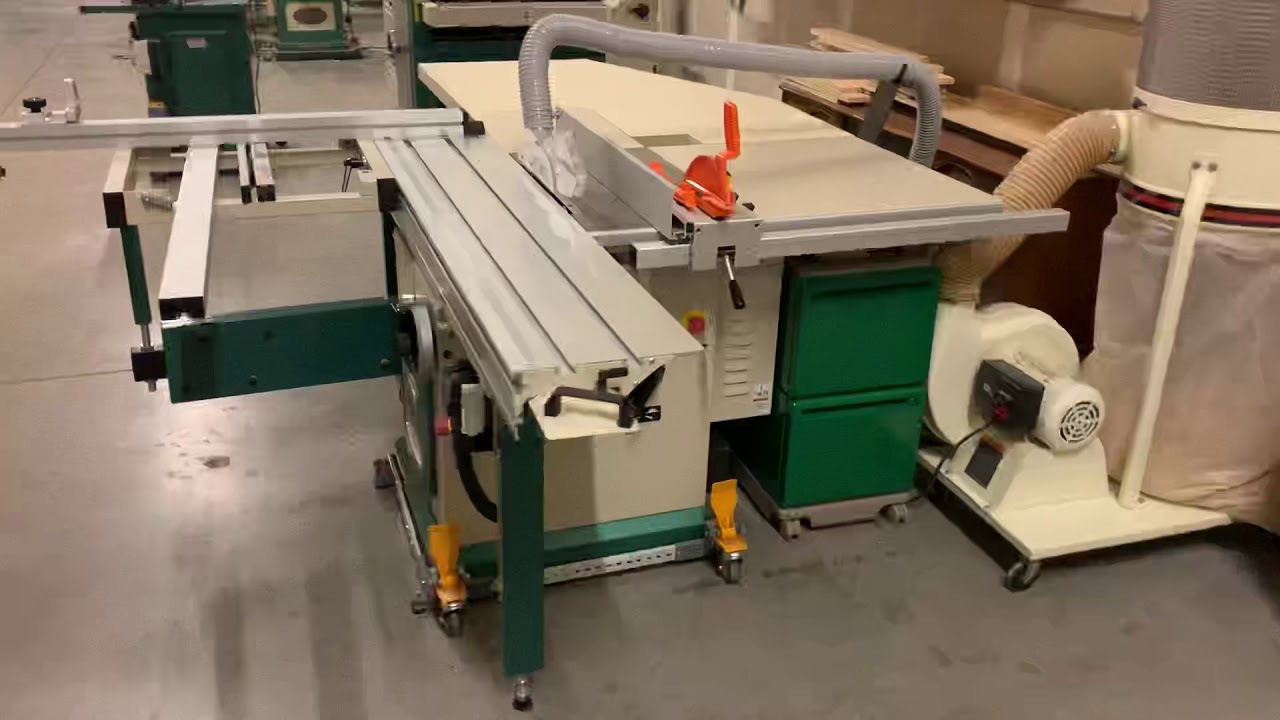 My new grizzly sliding table saw - YouTube