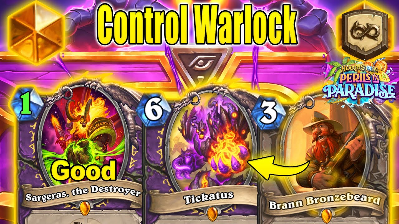 New Control Warlock Deck Burns opponent's Hopes And Dreams At Perils in Paradise | Hearthstone ...