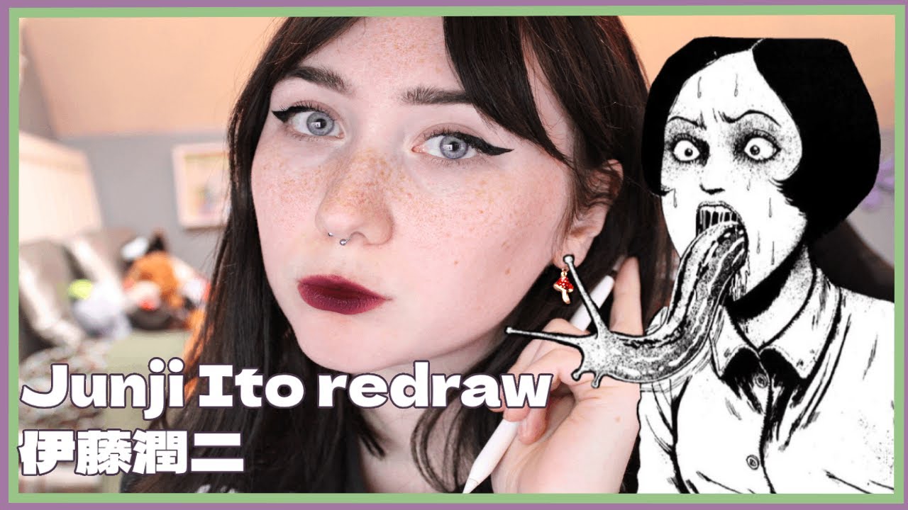 Drawing Junji Ito in My Style - YouTube